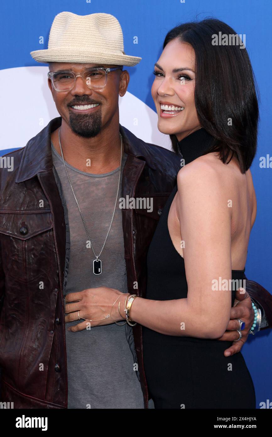 LOS ANGELES - MAY 2: Shemar Moore, Jesiree Dizon at the CBS Fall ...