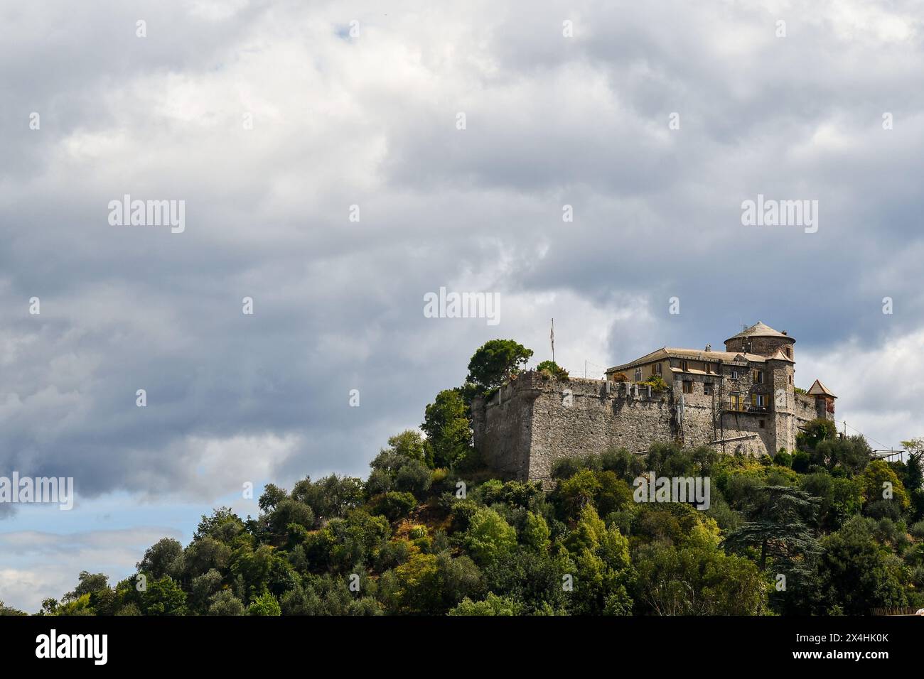 View of the Brown Castle, a historic military fortress now torned in a ...