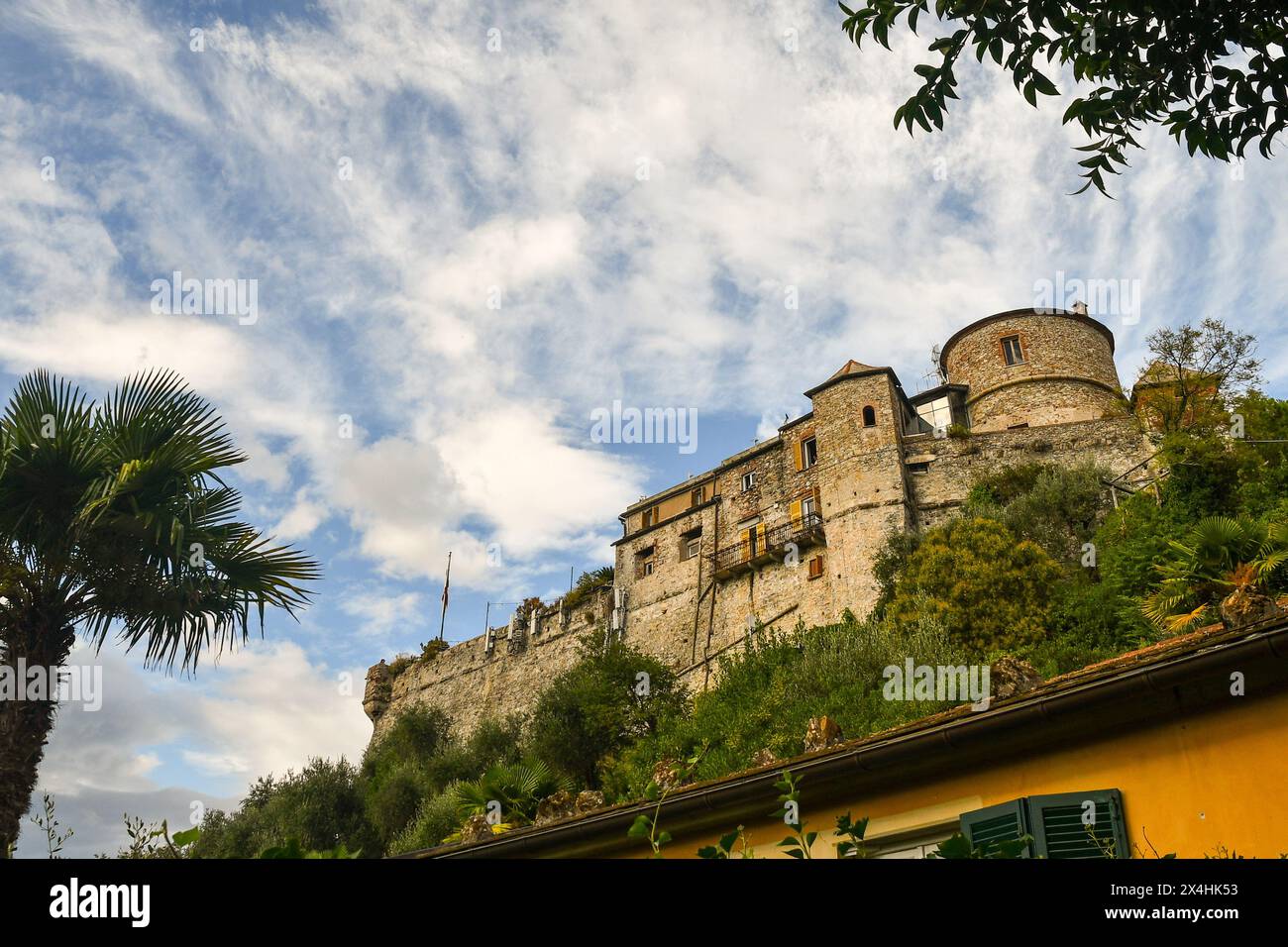 View of the Brown Castle, a historic military fortress now torned in a ...