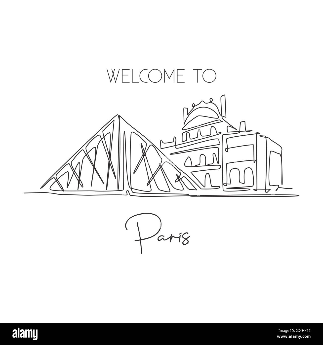 Depok, Indonesia - August 5, 2019: Single continuous line drawing of ...