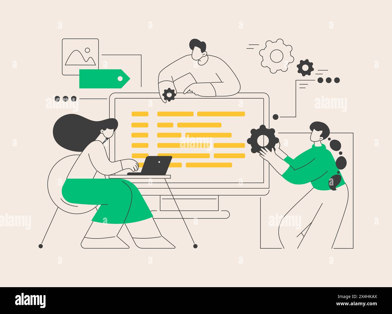 Software development team abstract concept vector illustration Stock Vector Image & Art - Alamy