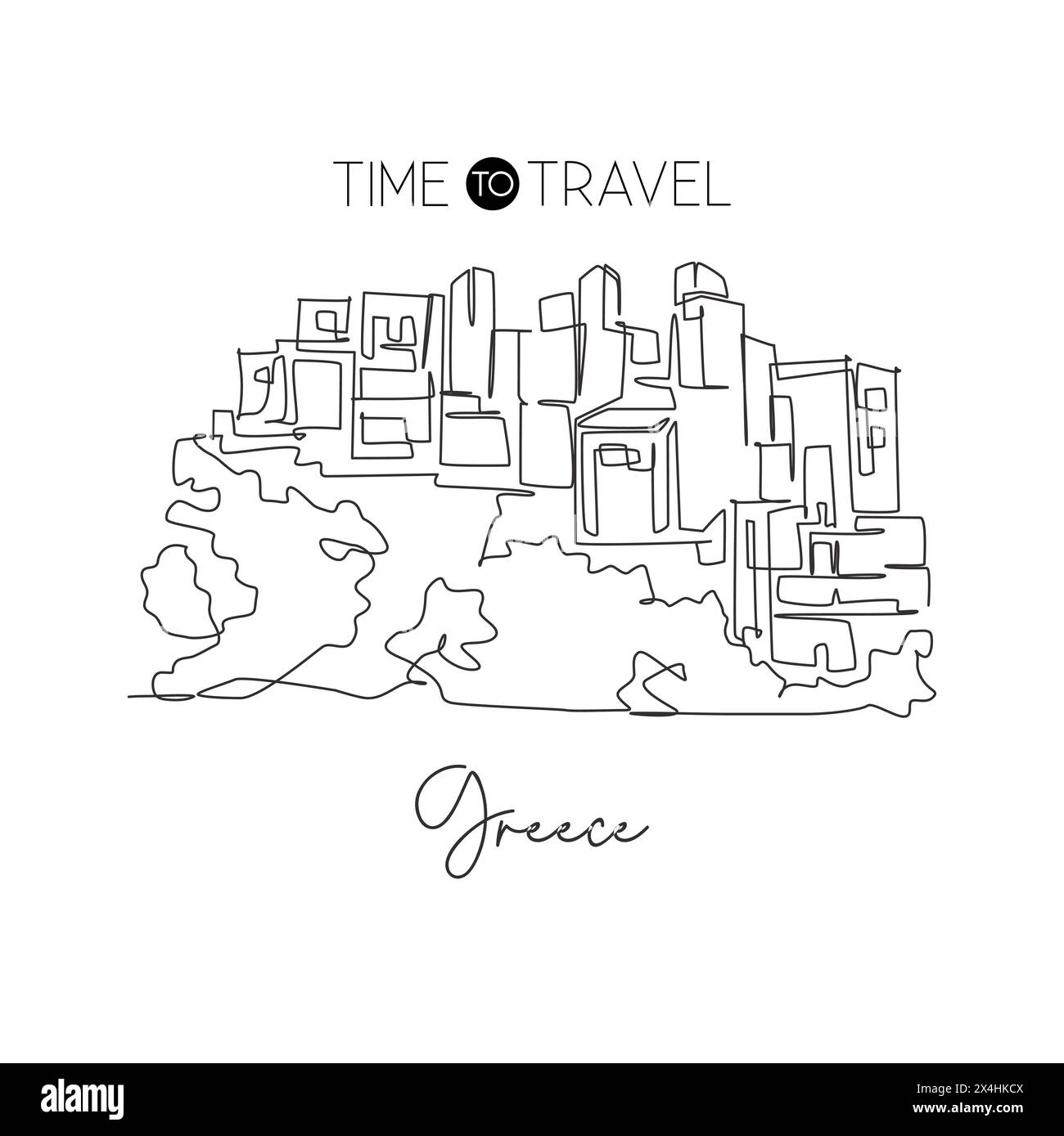 Stone wall greece Stock Vector Images - Alamy