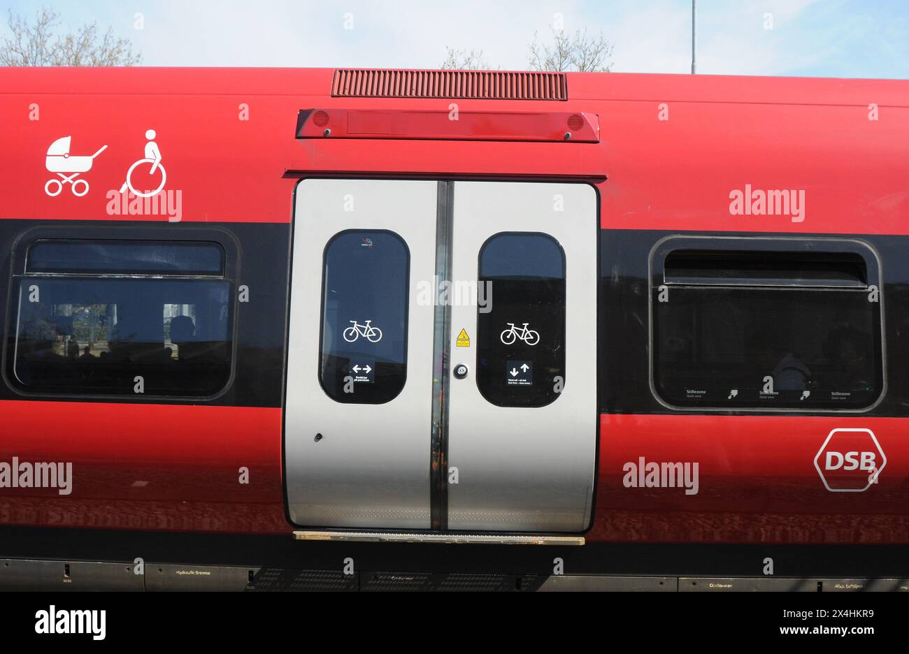 Copenhagen/ Denmark/03 MAY 2024 2024/ Local train DSB part of danish ...