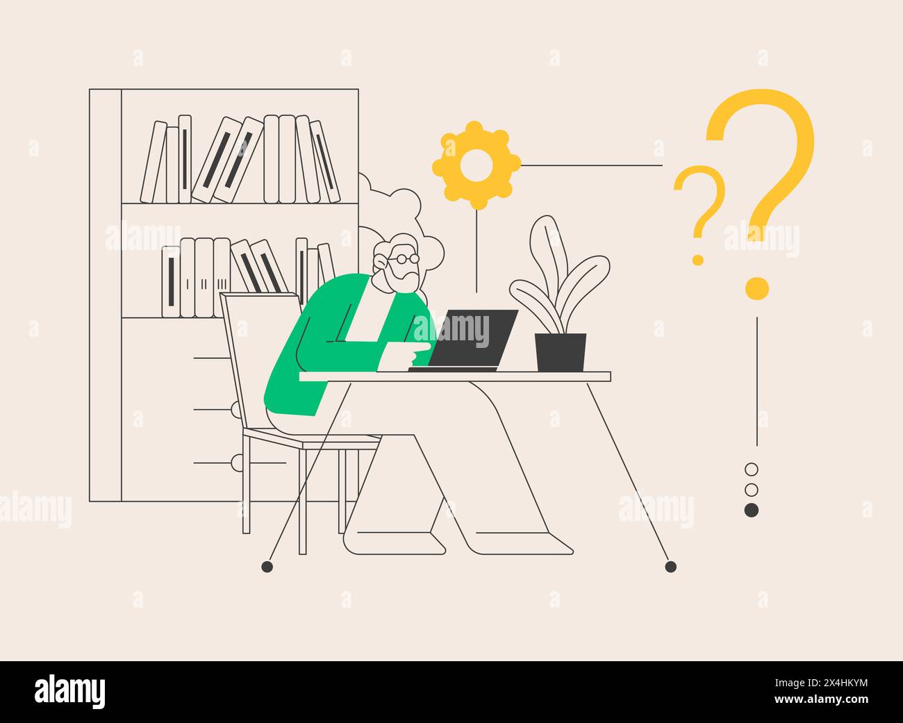 Low-technical communication abstract concept vector illustration Stock ...
