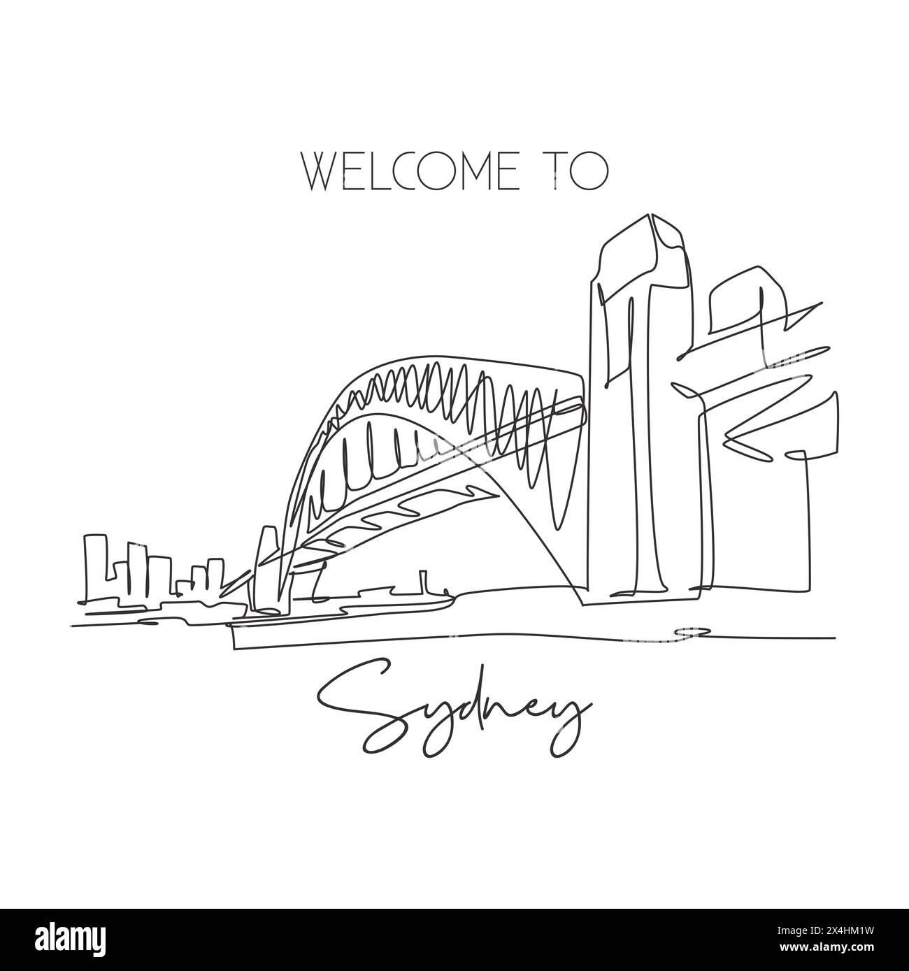 New harbour bridge Stock Vector Images - Alamy