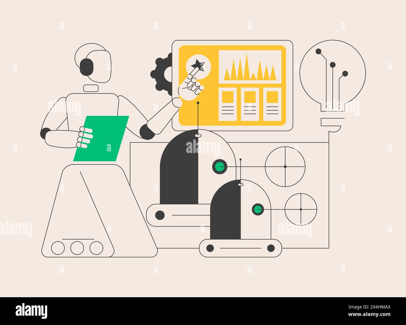 Military robotics abstract concept vector illustration Stock Vector ...