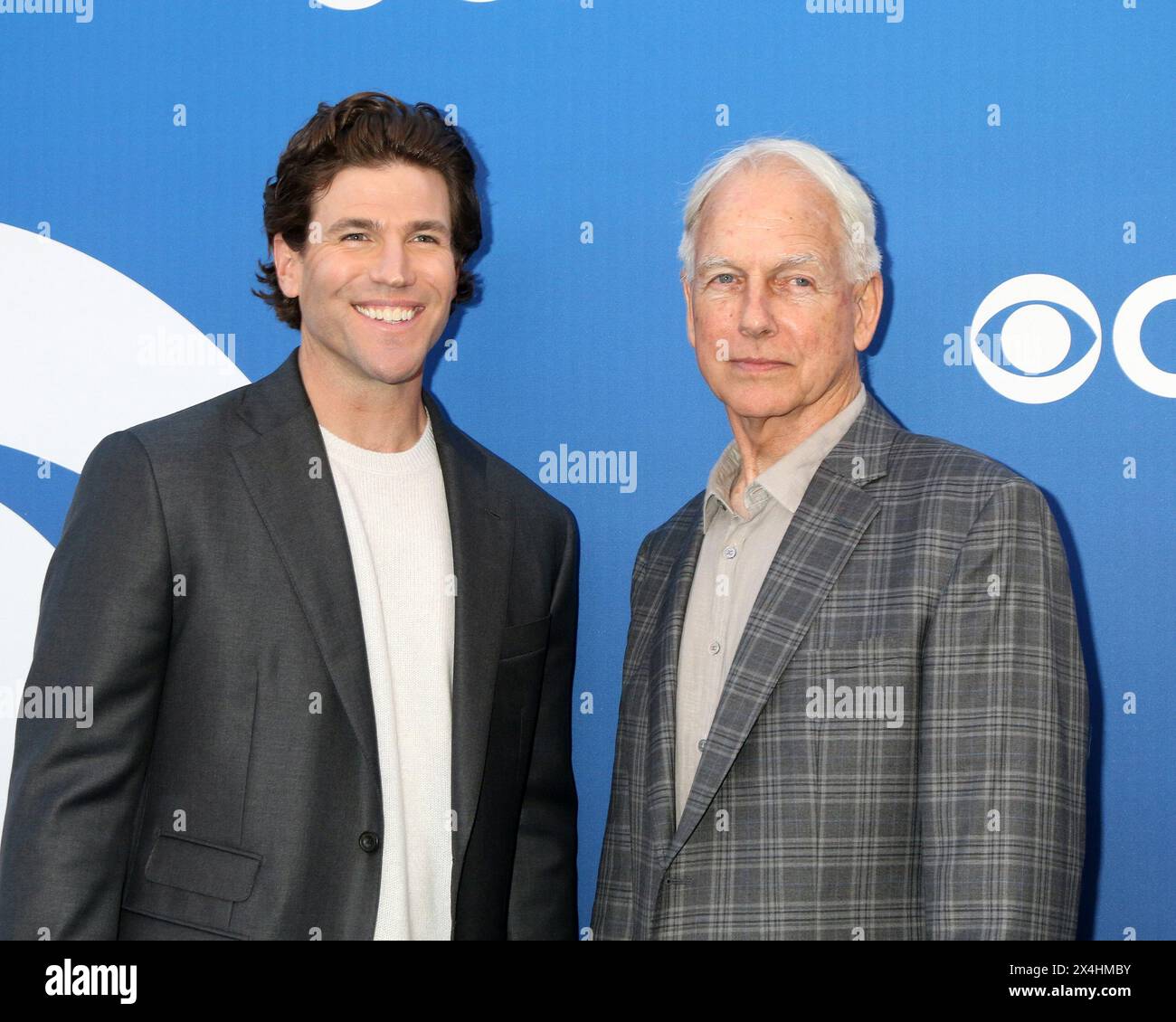LOS ANGELES - MAY 2: Austin Stowell, Mark Harmon 1020 at the CBS Fall Preview Party at the ...