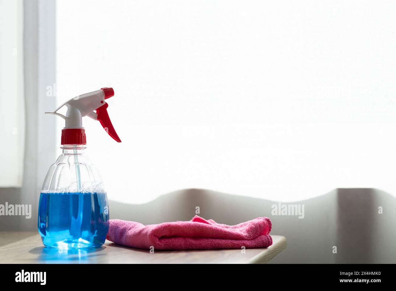 Employee spray disinfectant hi-res stock photography and images - Alamy