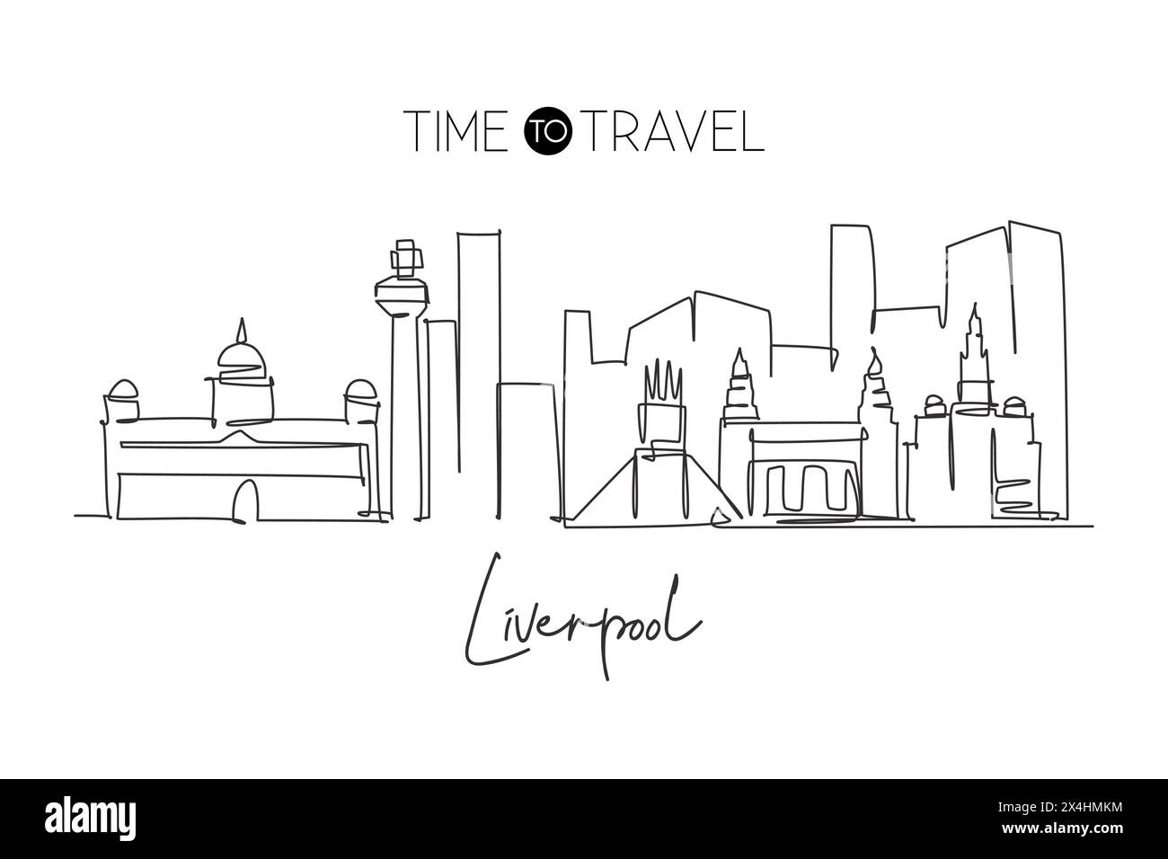 Mersey skyline Stock Vector Images - Alamy