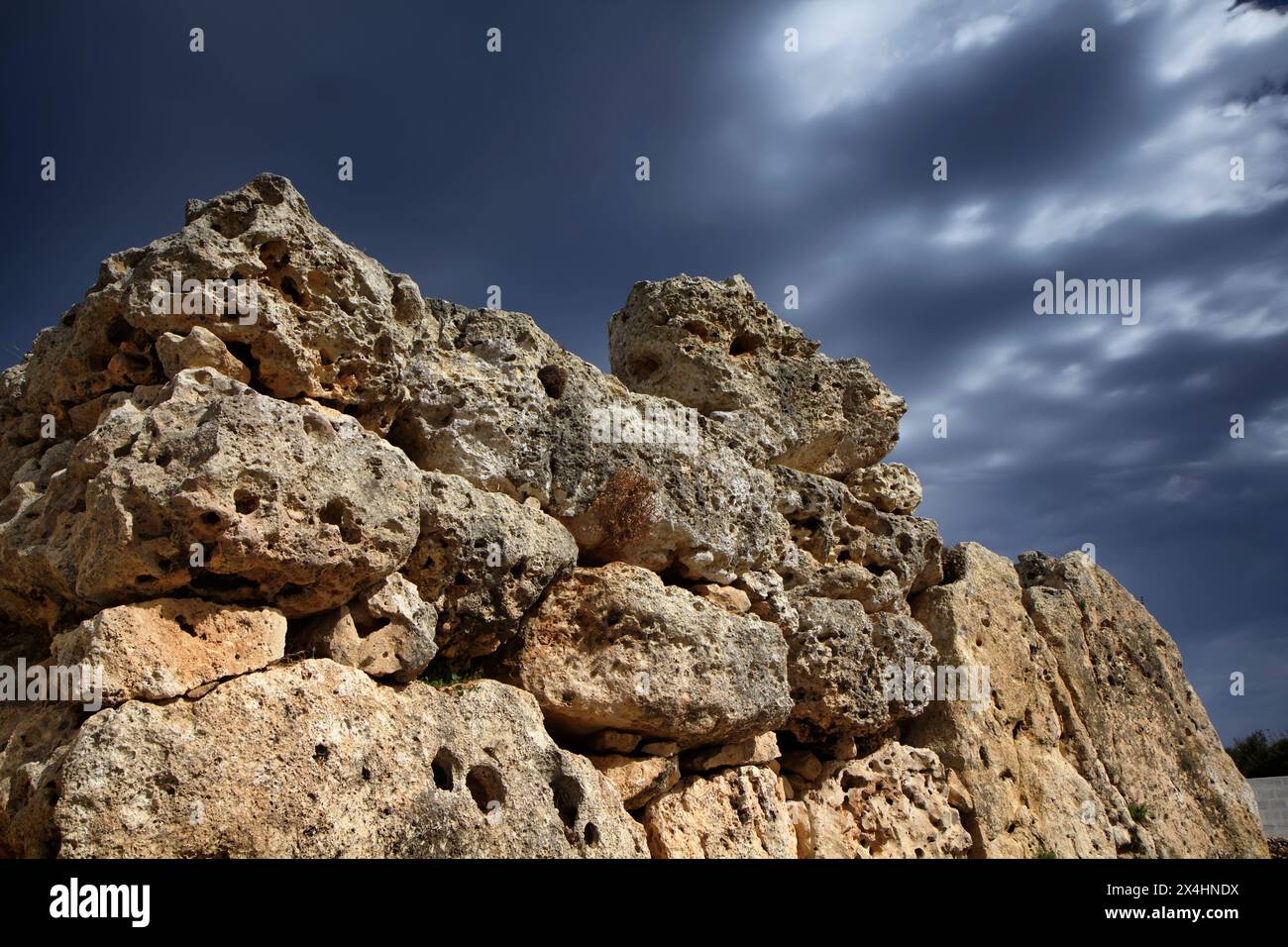 Malta Island, Gozo, the ruins of Ggantija Temples (3600-3000 BC), the ...