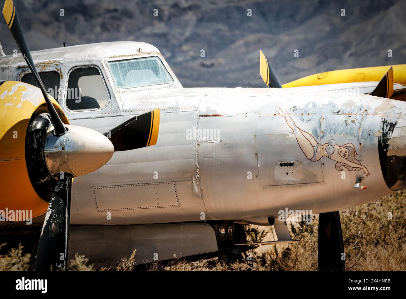 A Douglas A-26 Invader, named Intimate Invader, sits at the Santa ...