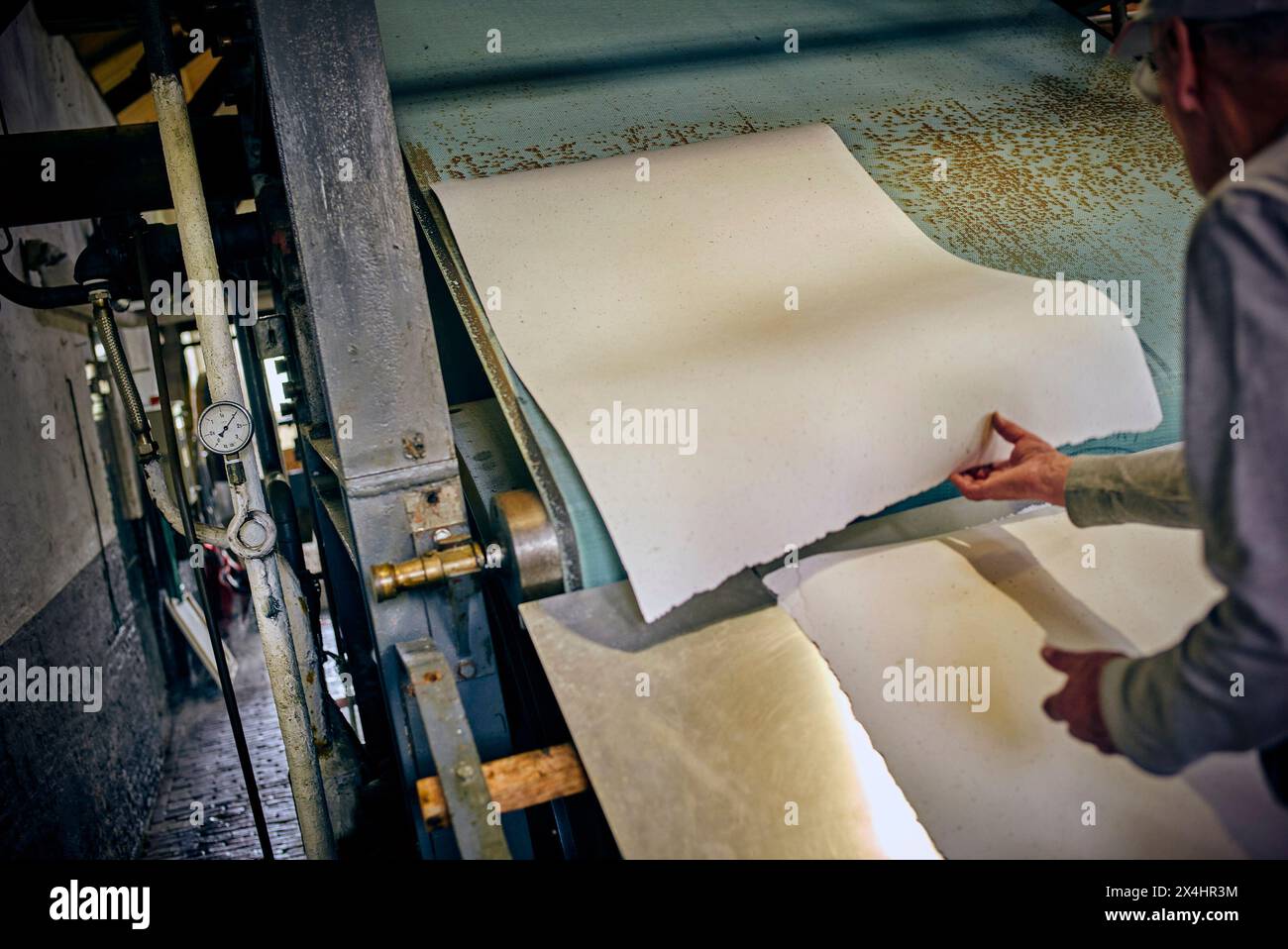 The final product from the steam press. Paper mill De Middelste Molen ...