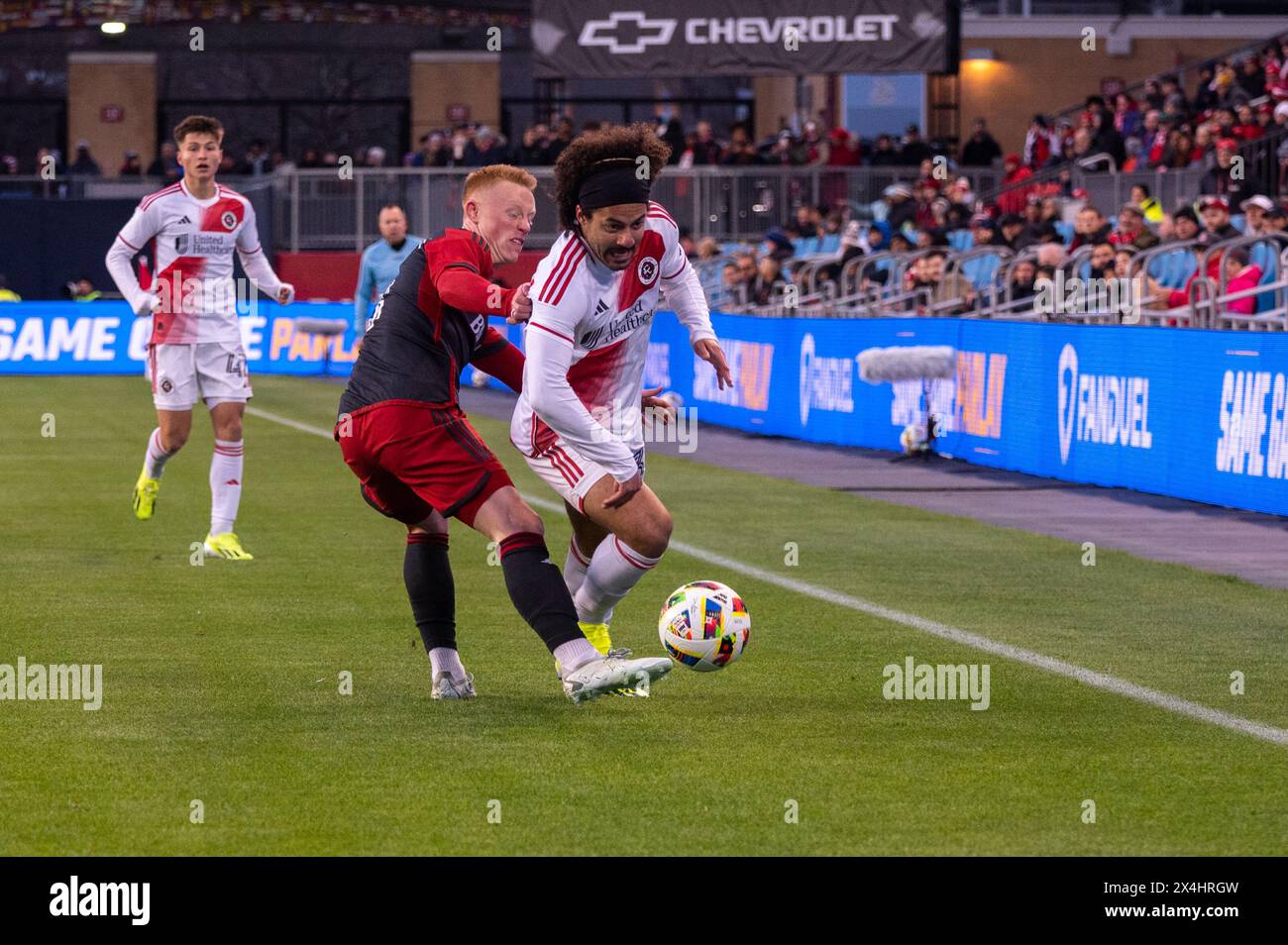 Toronto, ON, Canada - April 20, 2024: Ryan Spaulding #34 defender of ...