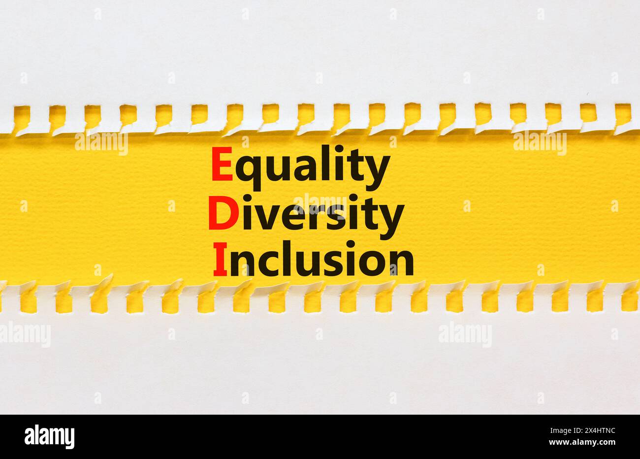 EDI equality diversity inclusion symbol. Concept words EDI equality ...