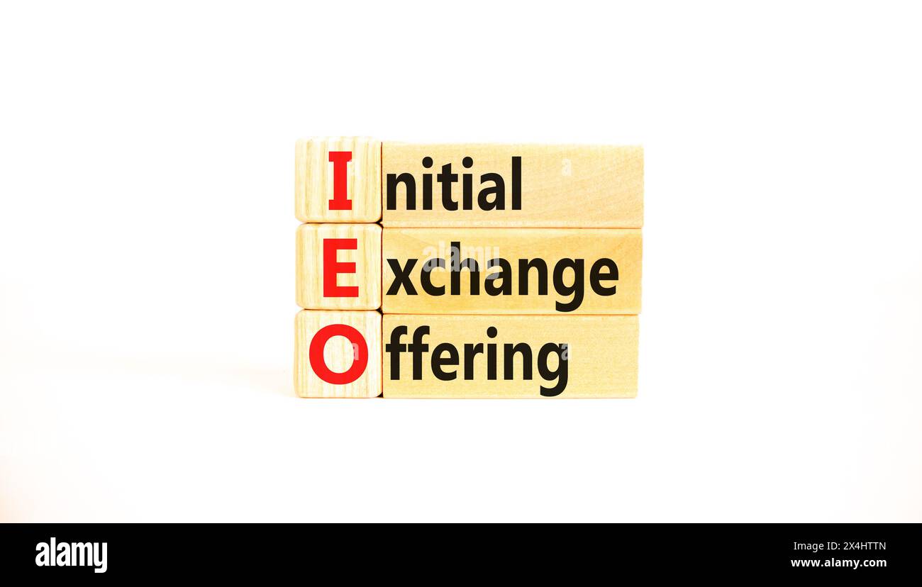 IEO initial exchange offering symbol. Concept words IEO initial ...