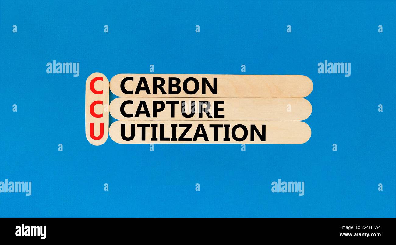 Ccu Carbon Capture Utilization Symbol Concept Words Ccu Carbon Capture