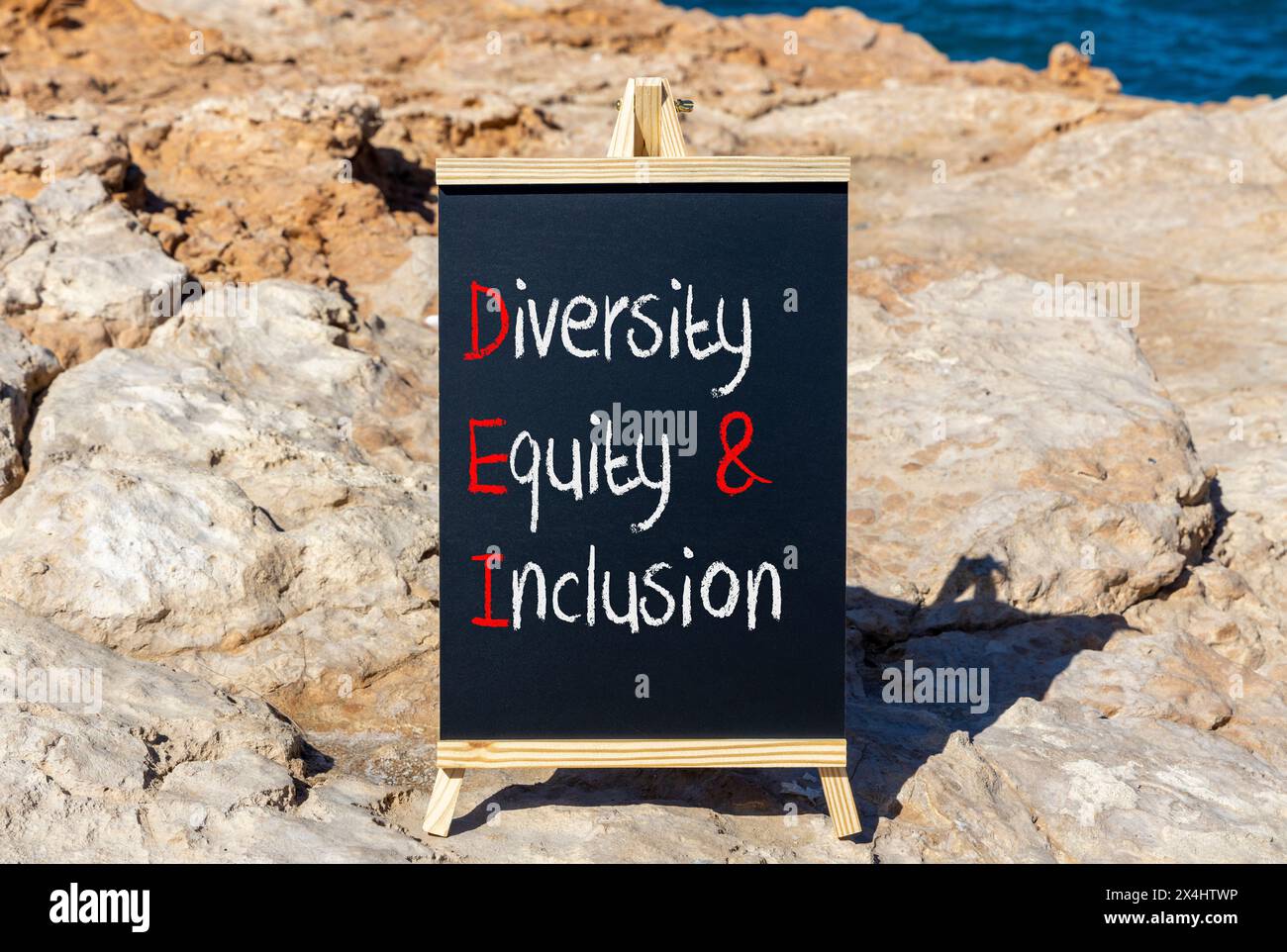 DEI diversity equity and inclusion symbol. Concept words DEI diversity ...