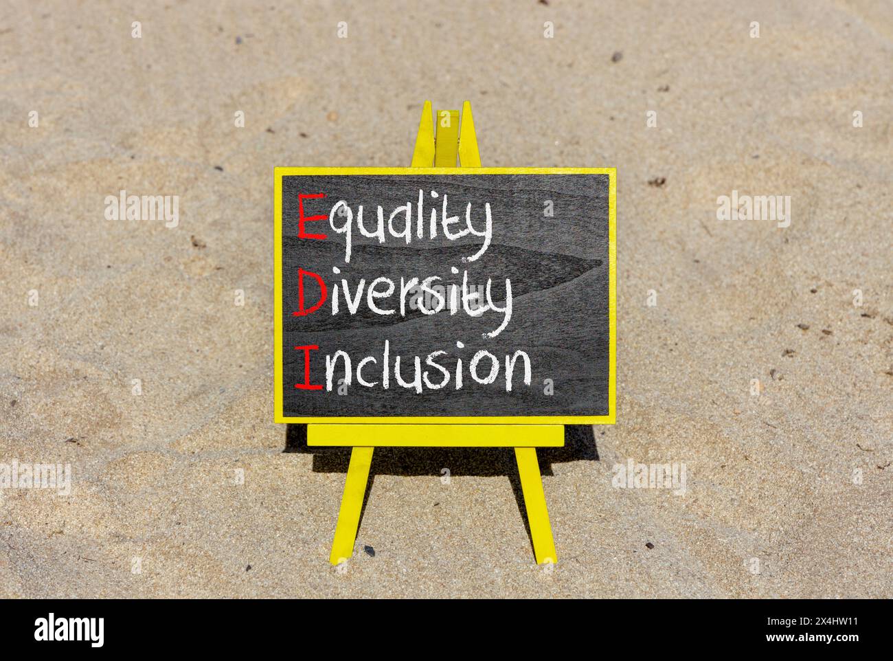 EDI equality diversity inclusion symbol. Concept words EDI equality diversity inclusion on ...