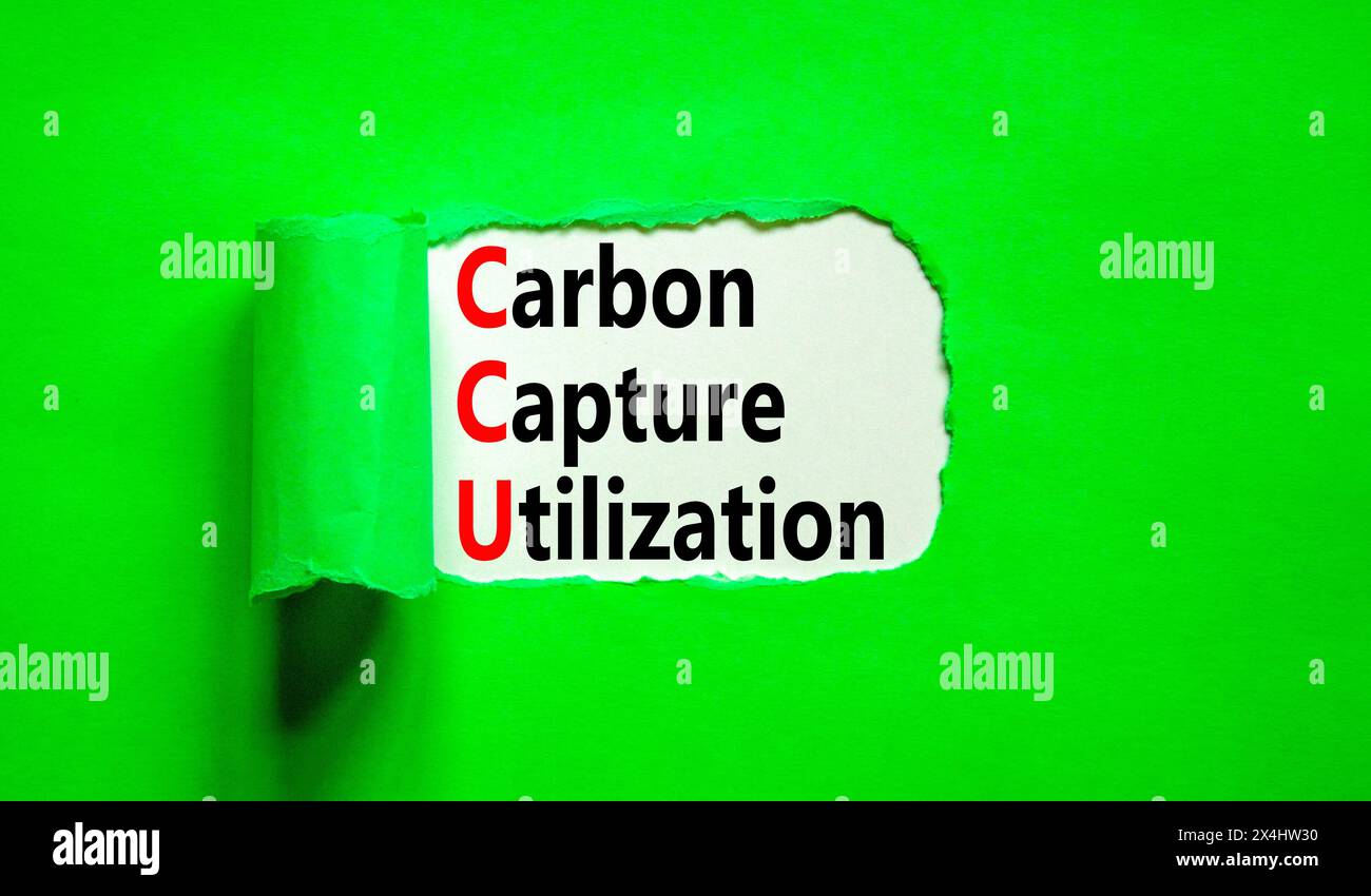 Ccu Carbon Capture Utilization Symbol Concept Words Ccu Carbon Capture