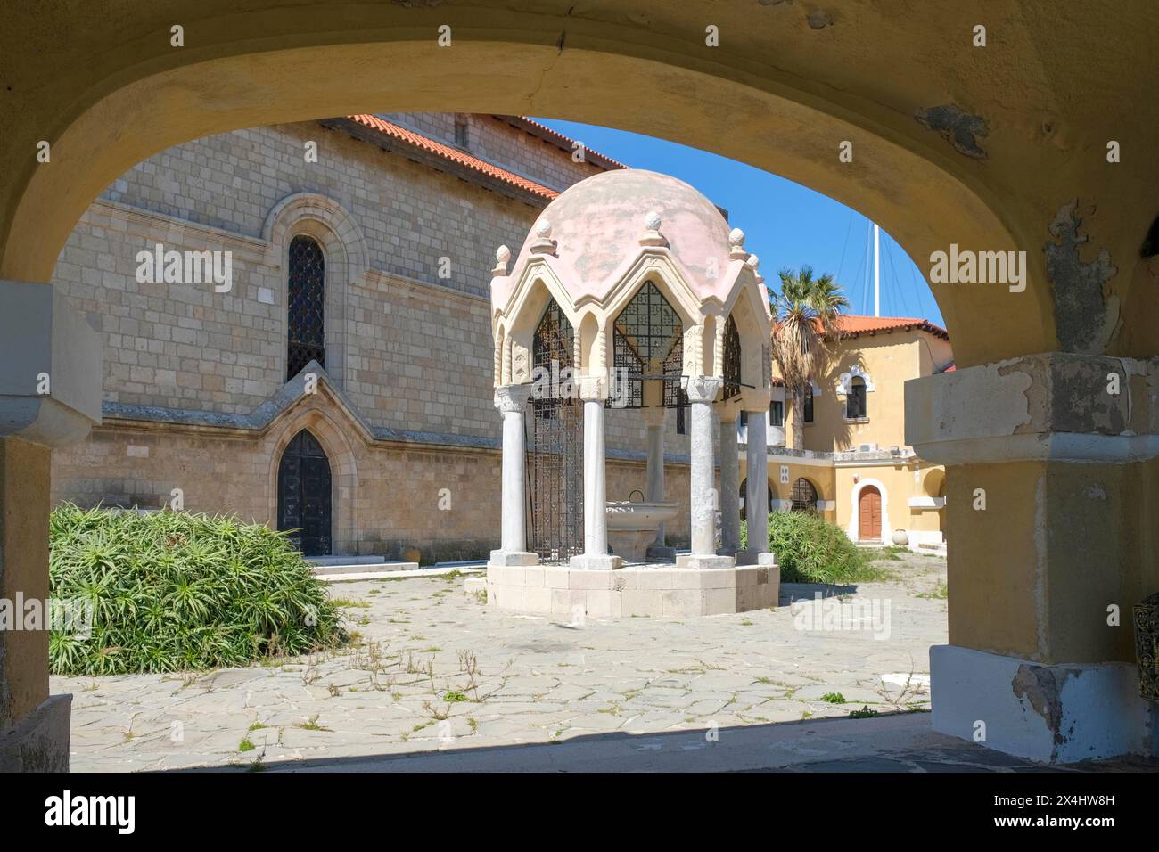 Church of the Annunciation of the Virgin Mary, Fountain, Rhodes Town ...