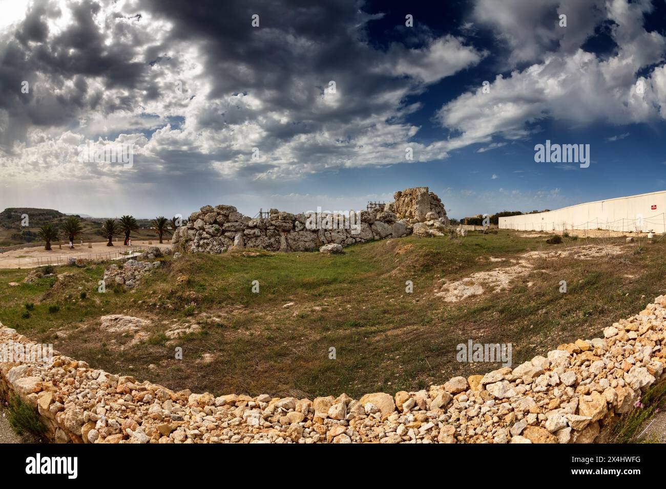 Malta Island, Gozo, the ruins of Ggantija Temples (3600-3000 BC), the ...