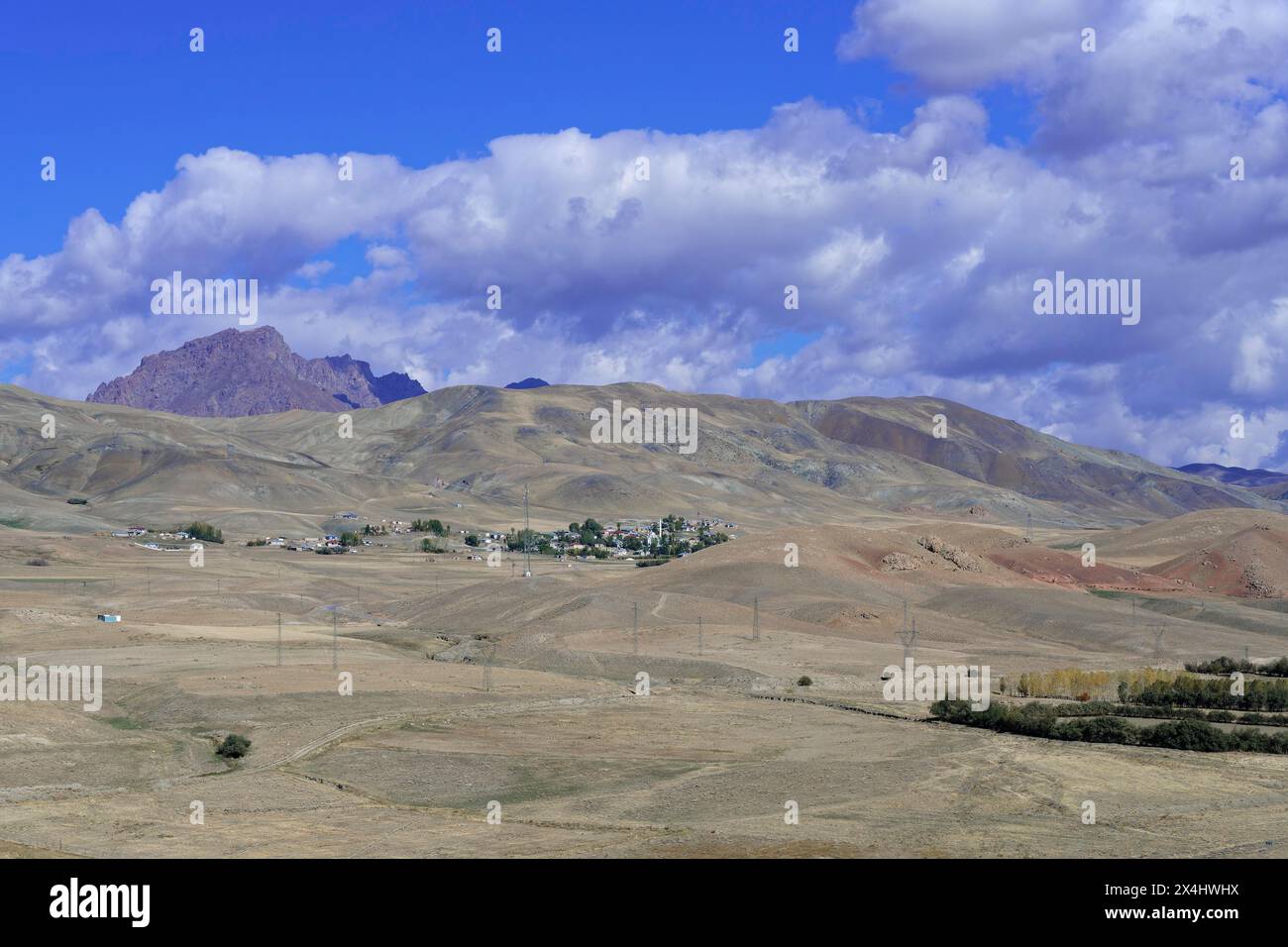 Landscape around the Ruins of the Urartian citadel of Cavustepe, Van ...