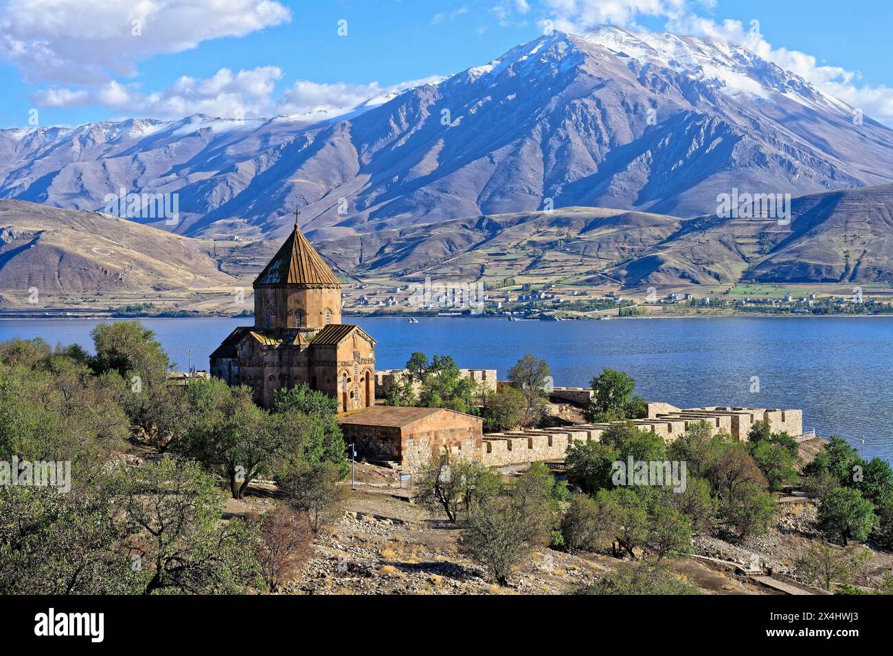 10th century Akdamar Armenian Church of the Holy Cross, Akdamar Island ...