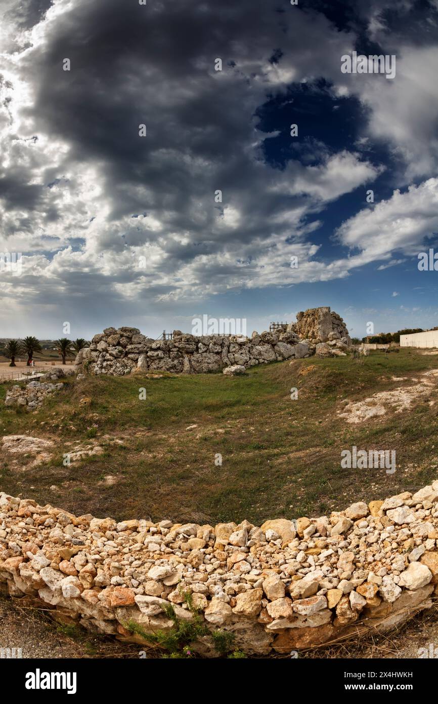 Malta Island, Gozo, the ruins of Ggantija Temples (3600-3000 BC), the ...