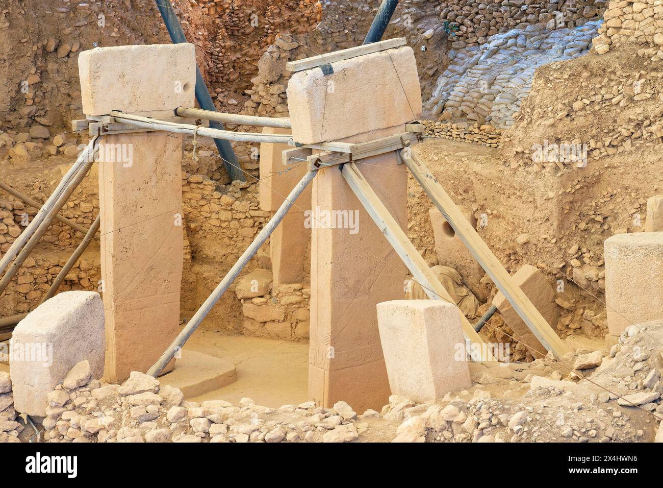 Gobekli Tepe neolithic archaeological site dating from 10 millennium BC ...