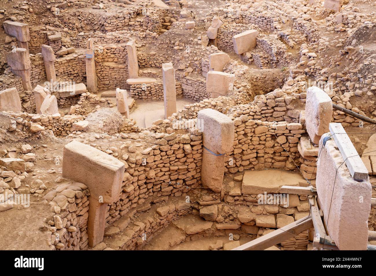 Gobekli Tepe neolithic archaeological site dating from 10 millennium BC ...