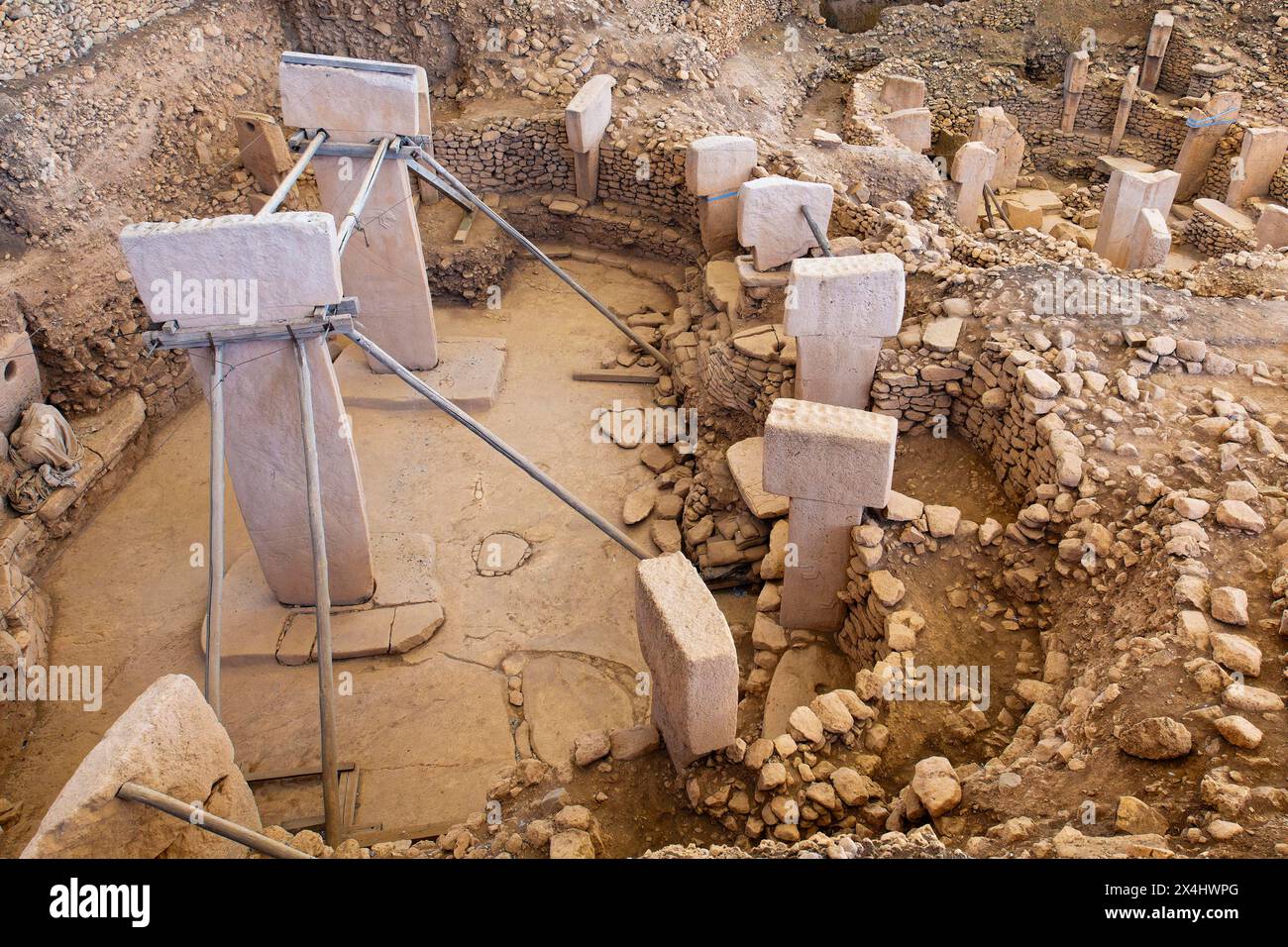 Gobekli Tepe neolithic archaeological site dating from 10 millennium BC ...