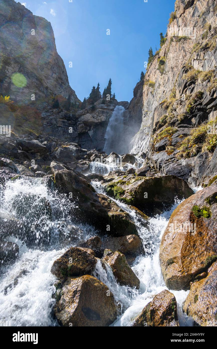 Barskoon waterfall hi-res stock photography and images - Alamy