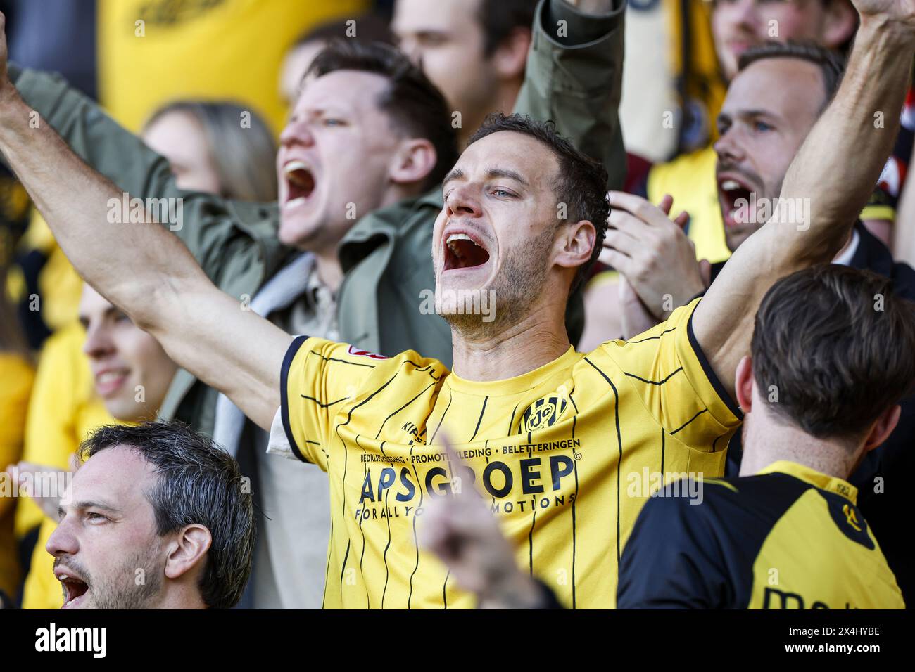 KERKRADE - Roda JC fans during the KKD match between Roda JC and SC ...