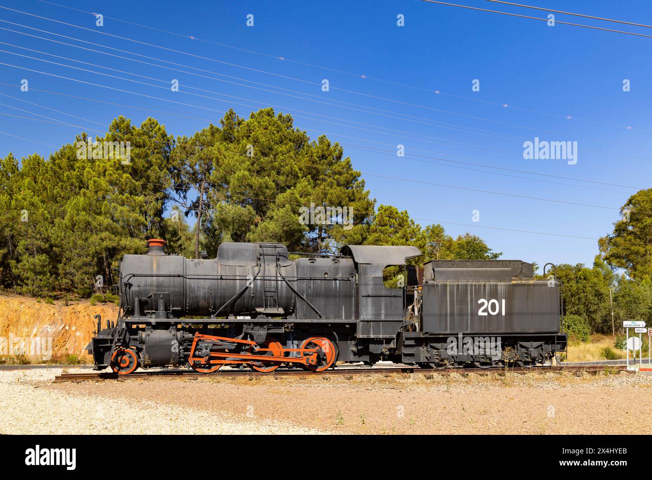 Steam engine, oldest copper mines in the world, Minas de Riotinto ...