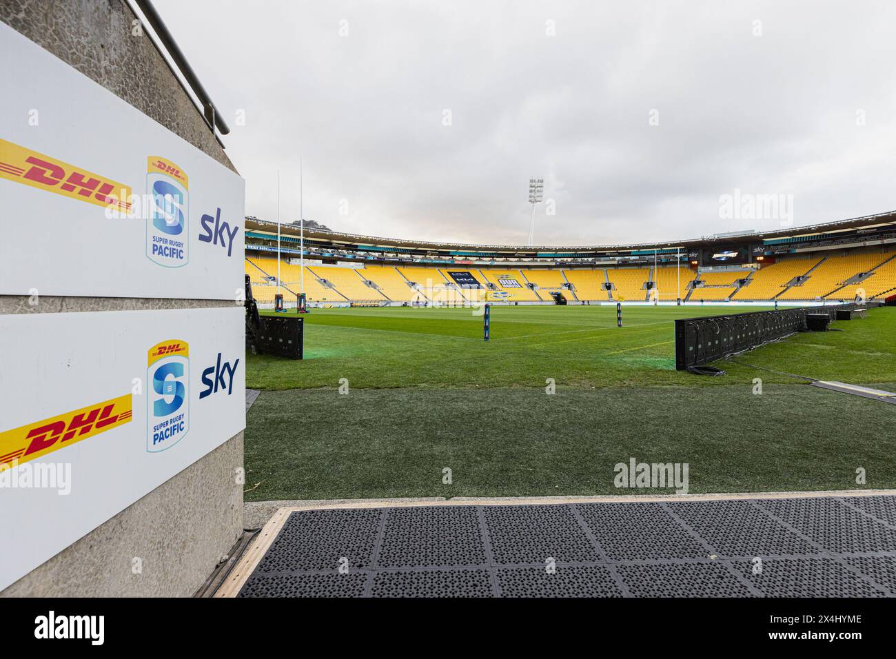 Wellington, New Zealand, 3 May, 2024. A general view of the Sky Stadium ...