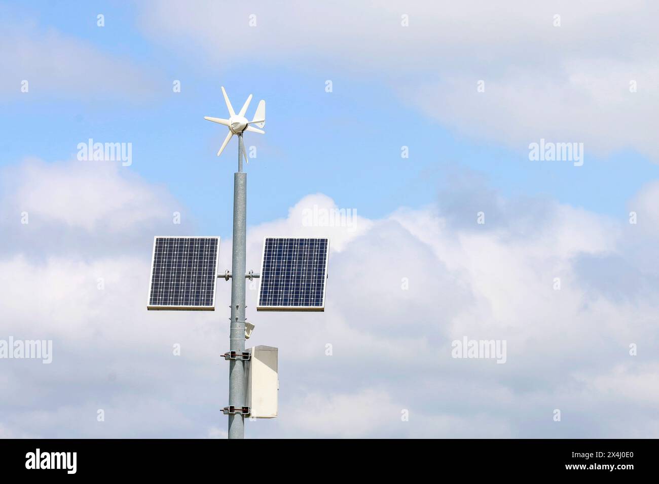 Simple meteorological station powered by solar panels. New technology ...