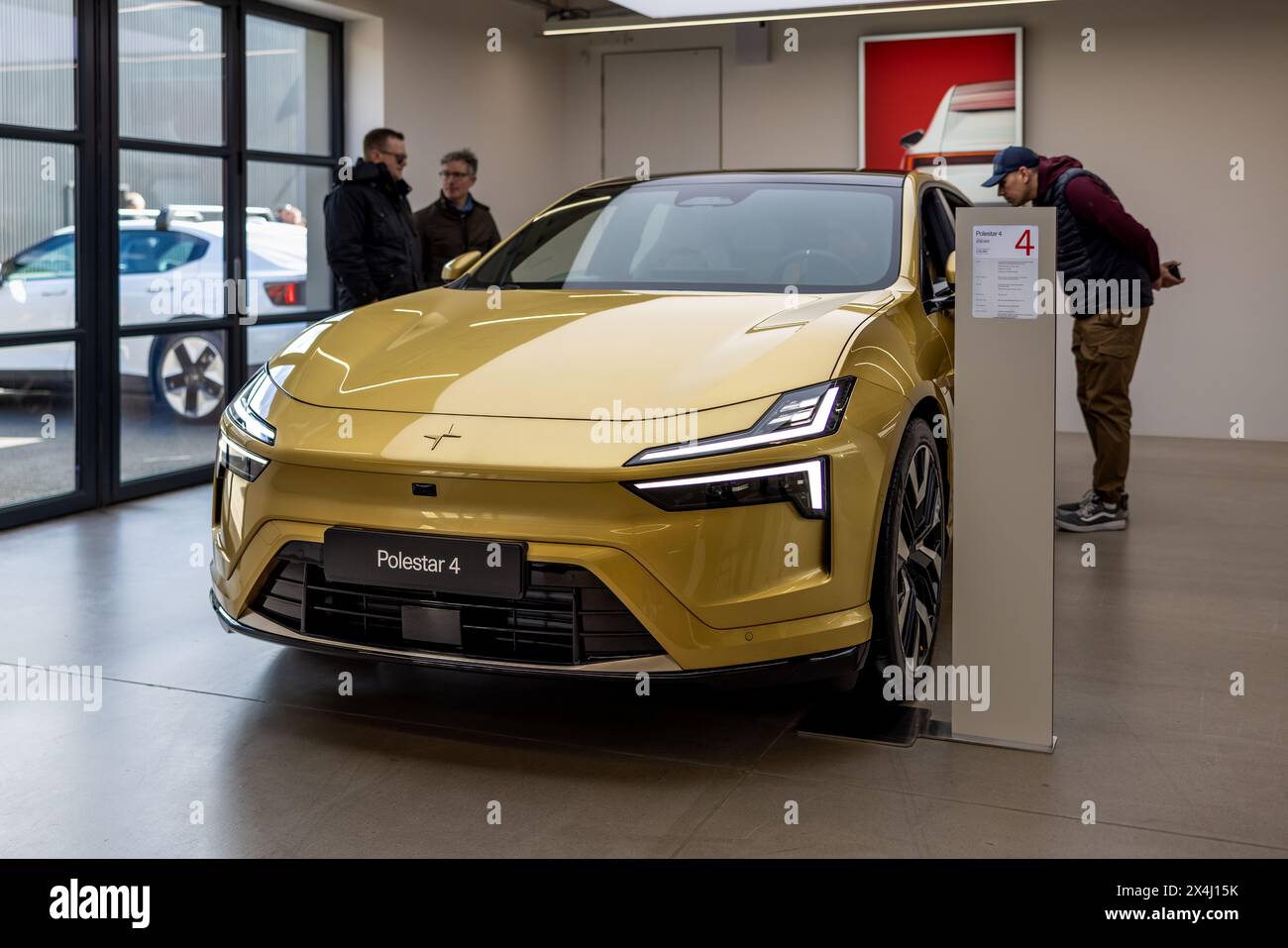 Polestar 4, on display at Polestar Bicester on the 21st April 2024 ...