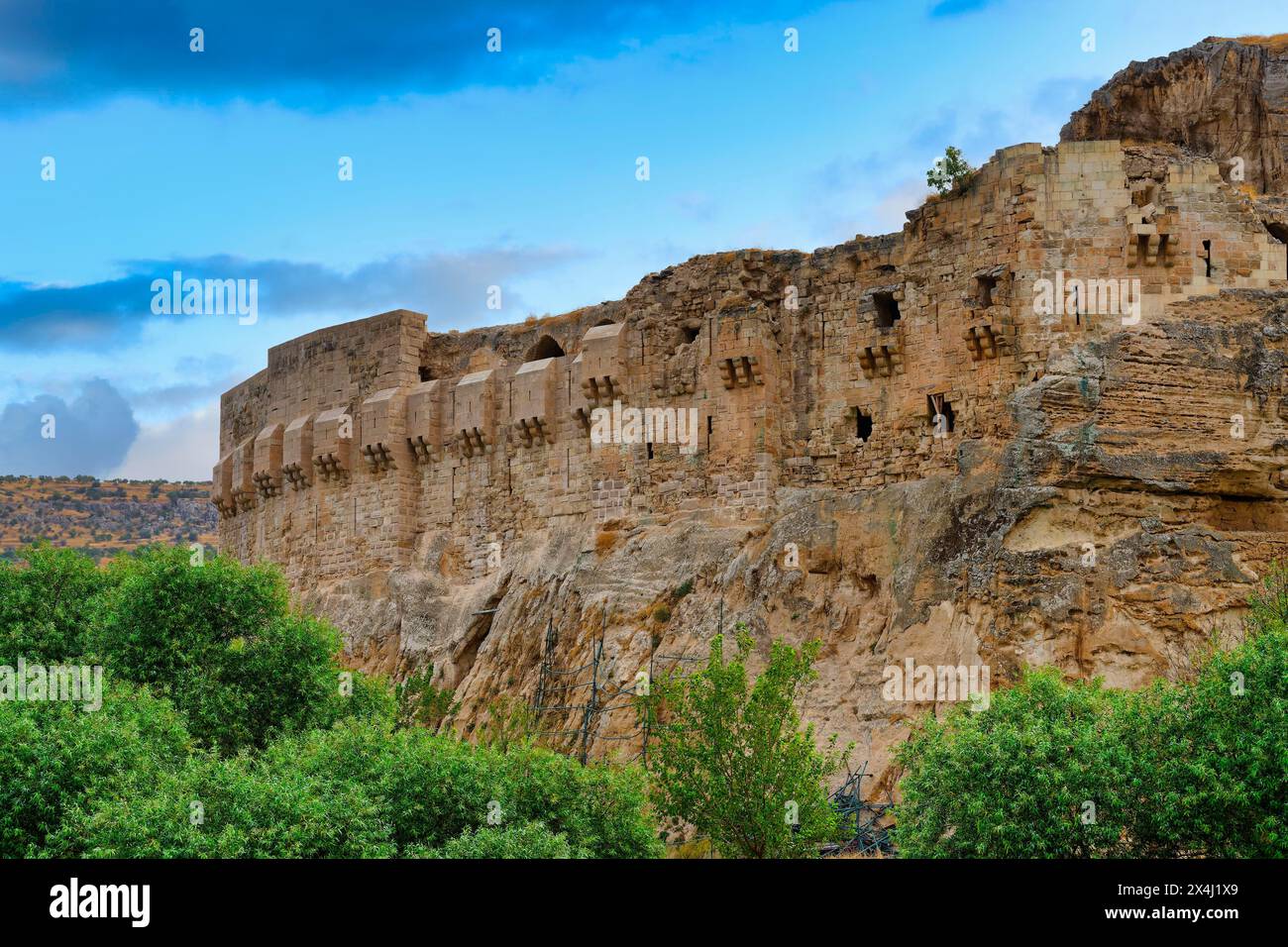 Rumkale roman fortress on the Euphrates River, Halfeti, Turkey Stock ...