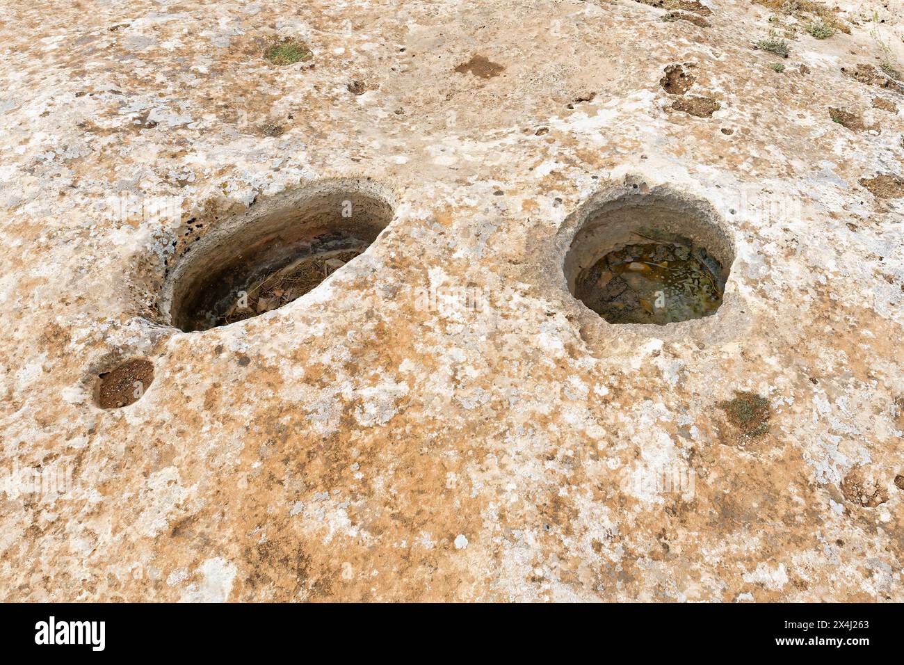 Neolithic archaeological site of Karahan Tepe, Carved holes, Sanliurfa ...