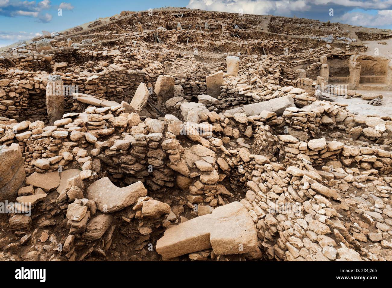 Neolithic archaeological site of Karahan Tepe, Circular stone structure ...