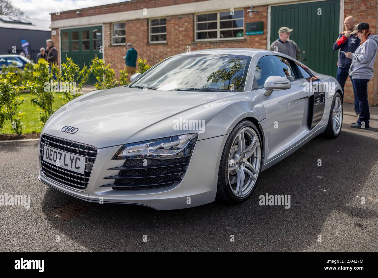 2007 Audi R8 4.2 Quattro, on display at the April Scramble held at the ...
