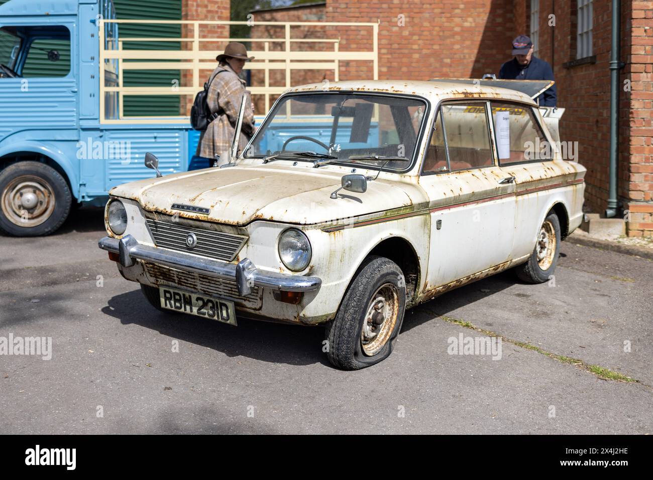 Hillman Imp 2-door saloon, on display at the April Scramble held at the ...