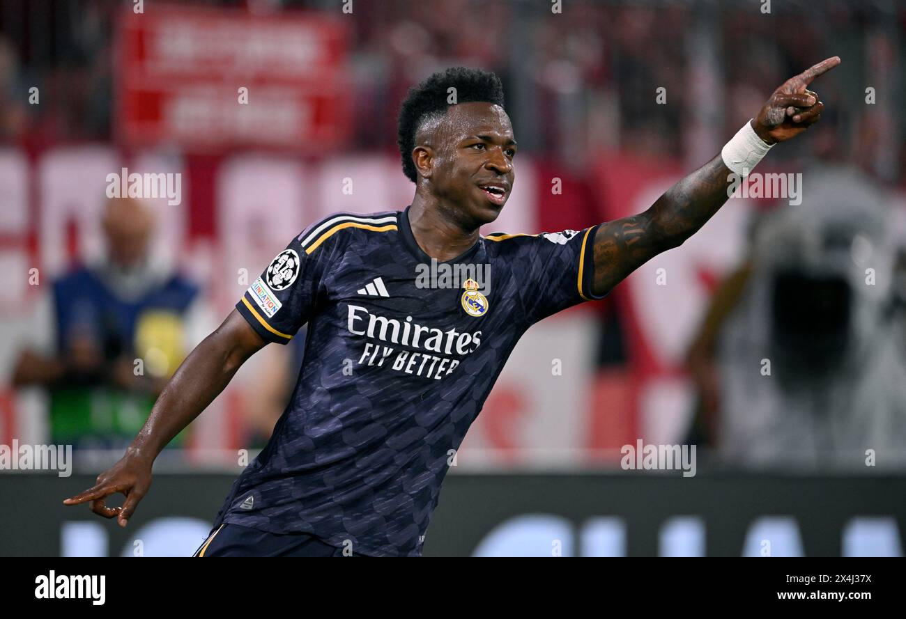 Goal celebration, cheering, Vinicius Junior Real Madrid (07) gesture ...