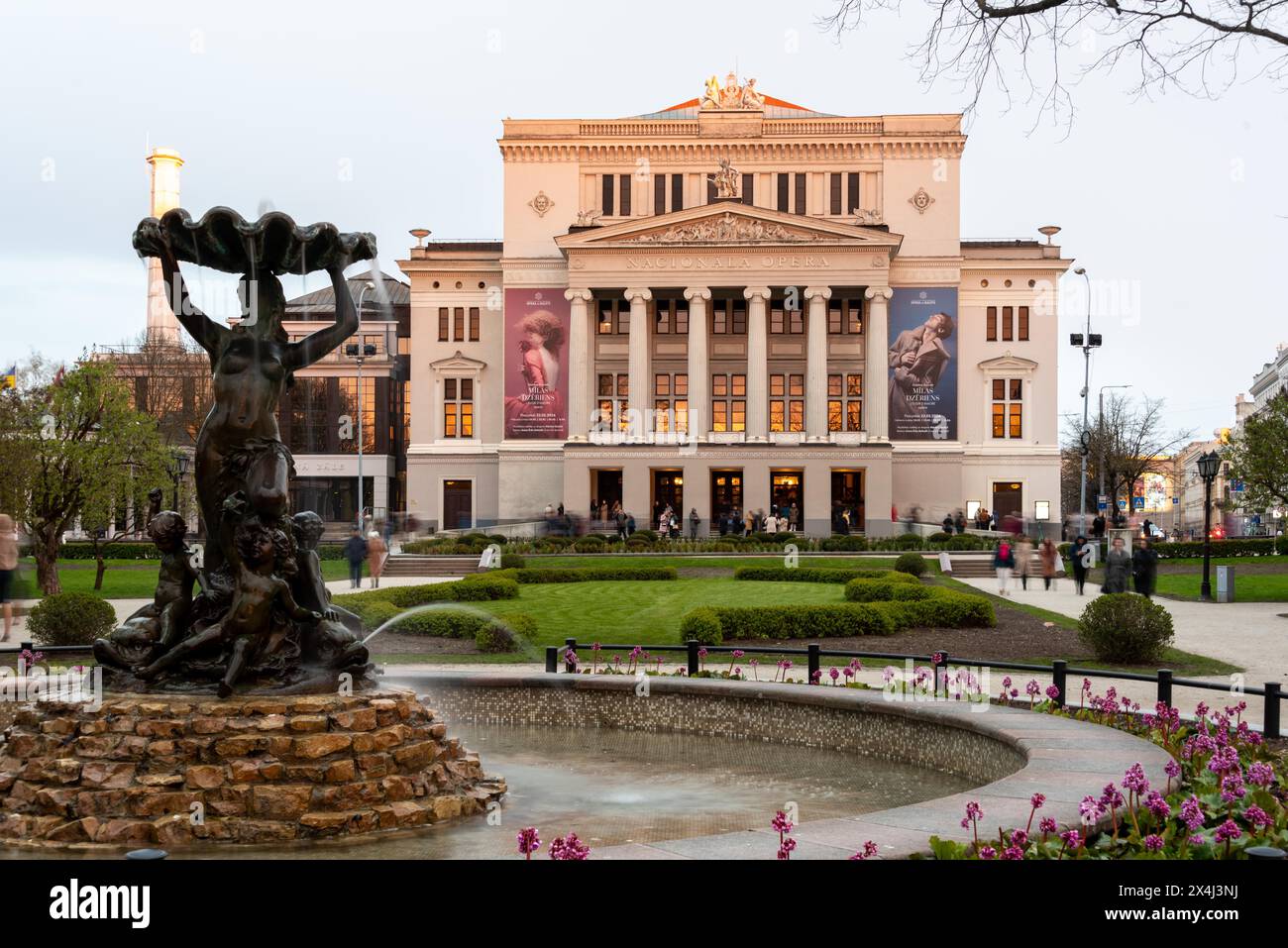 Latvian National Opera, built according to designs by architect Ludwig ...