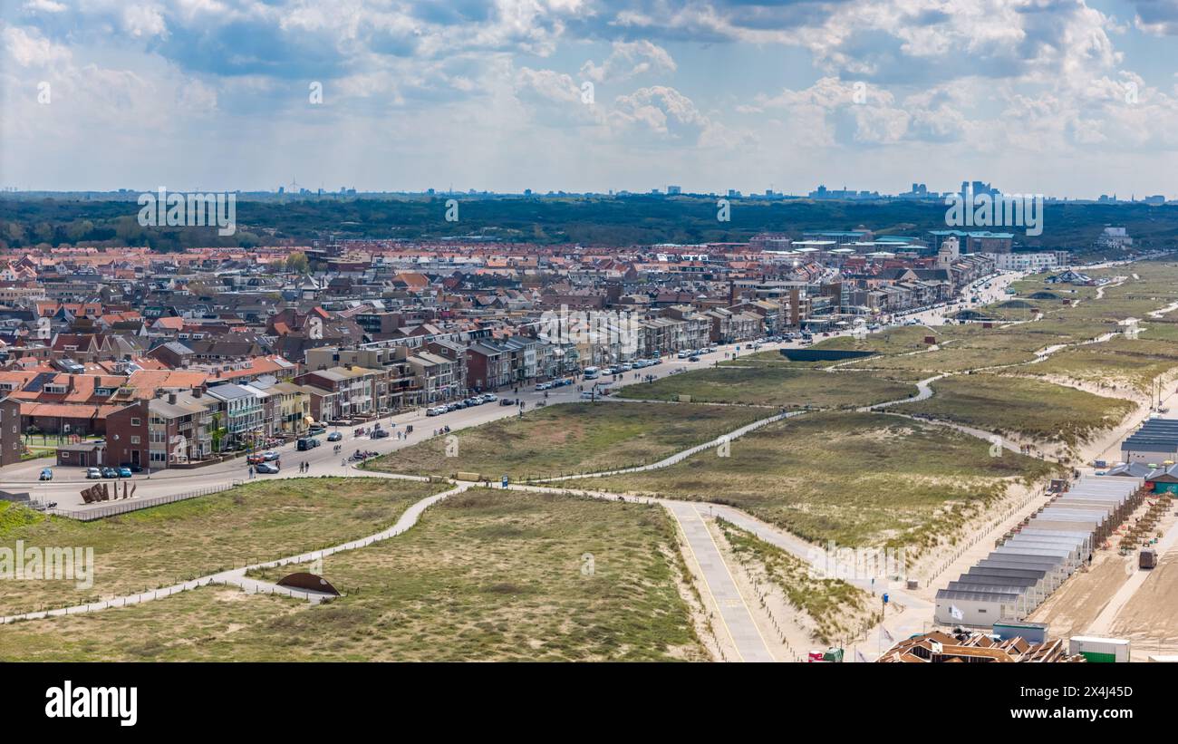 Aerial drone photo of the coastal town named Katwijk aan Zee in the Netherlands Stock Photo - Alamy