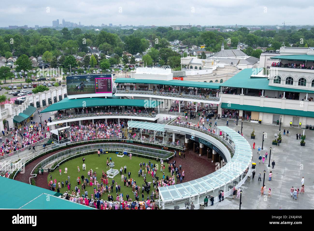 Louisville, United States. 03rd May, 2024. A view of the new horse ...