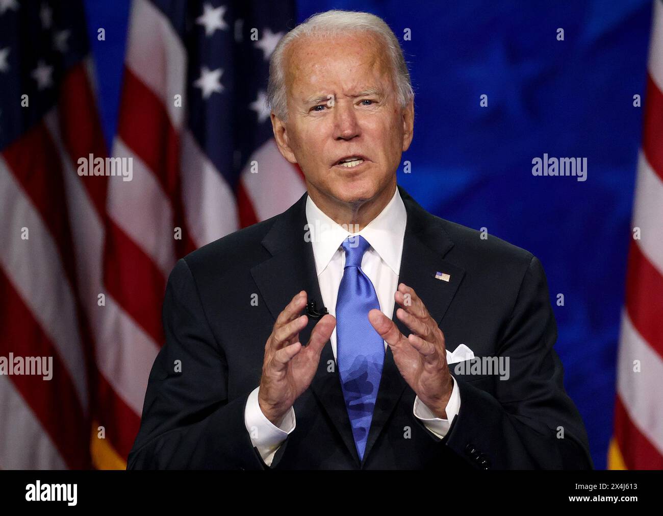 Joe Biden delivers his acceptance speech on the Democratic National ...