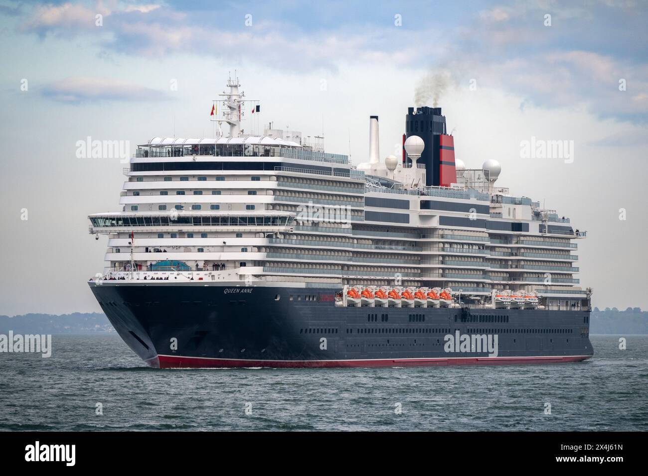 Cunard’s latest cruise ship - Queen Anne - arrives in the port of ...