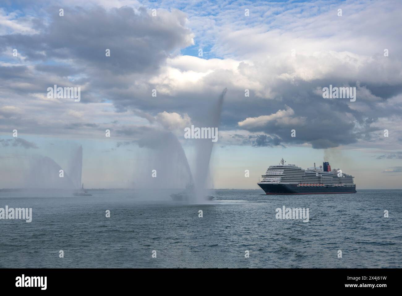 Cunard’s latest cruise ship - Queen Anne - arrives in the port of ...