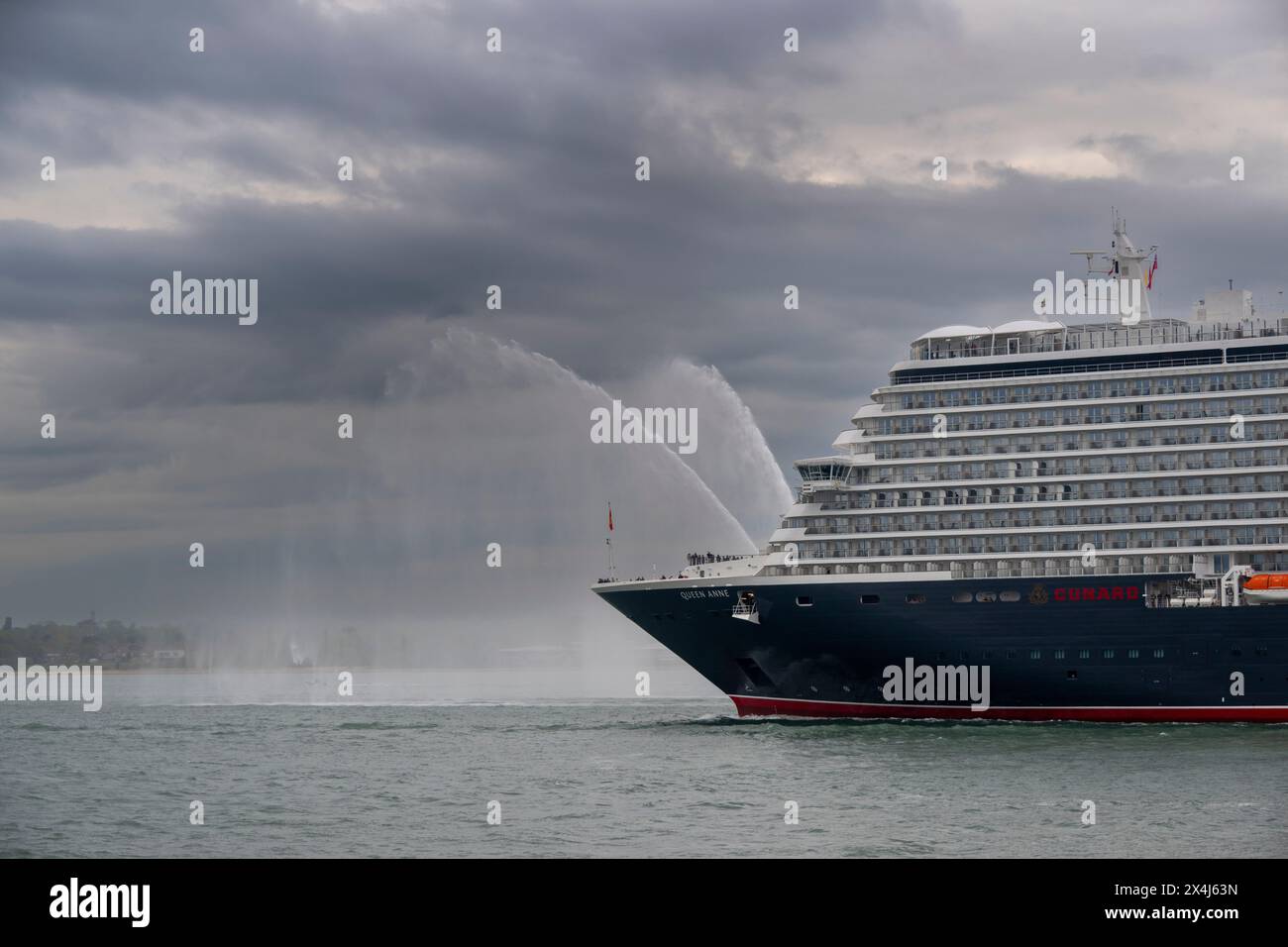Cunard’s latest cruise ship - Queen Anne - arrives in the port of ...